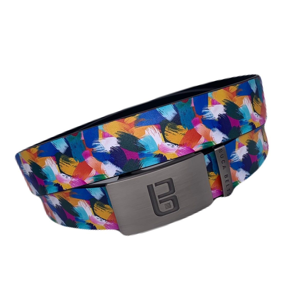 Buca Belts | Golf Belts | Painters Palette Design | Colorful Ratchet ...